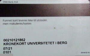 Tarjeta de Banco: Bank Axept. Kronecortet (Bank Axept, NoruegaCol:NO-GM ...