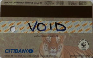 Bank Card: Tiger (Citibank, India, RepublicCol:IN-VI-0047