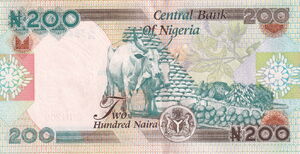 Banknote: 200 Naira (Nigeria(1984-2022 Issue) Wor:P-29a.1