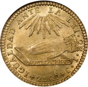 Coin: 2 Escudos (Chile) (1817-1852 - Republic (Reales)) WCC:km97
