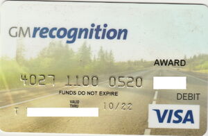 Bank Card: GMrecognition (MetaBank, United States of AmericaCol:US-VI-1090