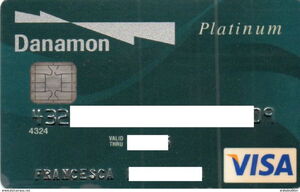 Bank Card: Platinum Visa (Bank Danamon, IndonesiaCol:ID-VI-0130 💳