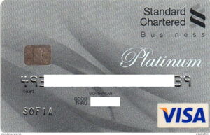 Bank Card: Business Platinum (Standard Chartered, IndonesiaCol:ID-VI-0131
