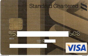 Bank Card: Standard Chartered (Standard Chartered, IndonesiaCol:ID-VI-0132