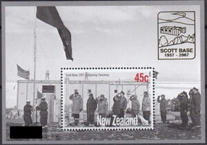 Stamp: Scott Base 1957 - Opening Ceremony Limited Edition S/S (New ...
