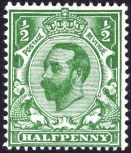 Stamp: King George V (United Kingdom of Great Britain & Northern ...
