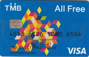 Bank Card: All Free (TMB Bank Public Company Limited, ThailandCol:TH-VI ...