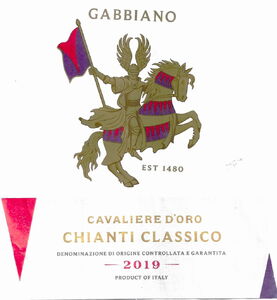 Drink Label: Gabbiano Cavaliere D'Oro Chianti (Beringer Blass Italia S ...