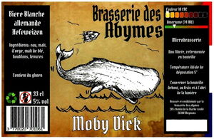 Drink Label: Moby Dick (Brasserie des Abymes, FranceCol:FR-BEER-006753