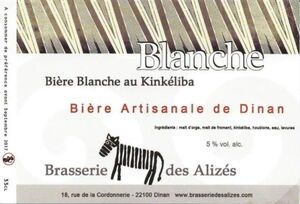 Drink Label: Blanche (Brasserie des Alizés, FranceCol:FR-BEER-006782