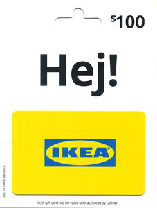 Gift Card: Hej! Logo on yellow card (Ikea, Australia(Ikea) Col:AU-IKEA ...