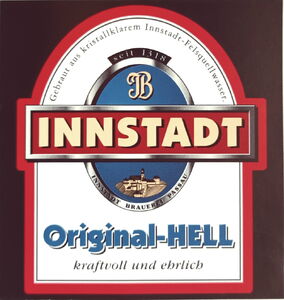 Drink Label: Innstadt Original-Hell (Innstadt Brauerei, Passau, Germany ...