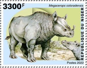 Stamp: Megacerops coloradensis (Niger(Extinct Species (2022)) Col:NE ...