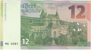 Banknote: 12 Fantasy (Fantasy Issues(Gabris banknote) Col:GM-CZH-2022-12-MG