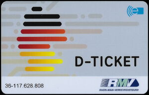Ticket de transporte: eTicket RheinMain - RMV D-Ticket ...
