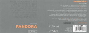 Drink Label: Pandora (CAVINO S.A., GreeceCol:GR-WINE-003263