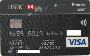 Bank Card: HSBC - Premier (HSBC, United Kingdom of Great Britain ...
