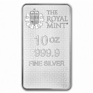Token: 10 oz Royal Mint 3 Gracies Silver Bar (United Kingdom of Great ...