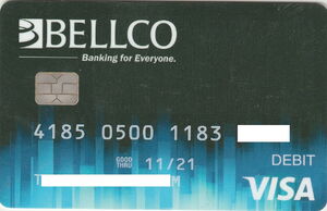 Bank Card: Bellco (Bellco FCU, United States of AmericaCol:US-VI-1093