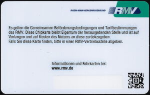 Transport Ticket: RMV eTicket RheinMain Stadtwerke Offenbach (design 3 ...