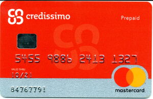Bank Card: Credissimo Mastercard Prepaid - 04-18 (Credissimo ...
