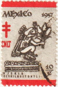 Stamp: Aztec Year - 1957 (Mexico: Cinderella Stamps(Antituberculosis ...