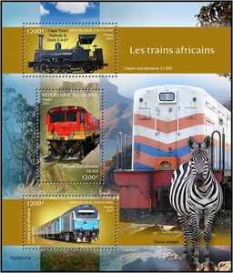 Stamp: African Trains (Togo(African Trains (2023)) Col:TG 2023.02.24-41