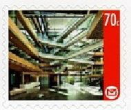 Stamp: Architectural Interior - Telecom Building (New Zealand ...