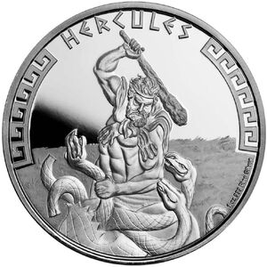 Coin: 2 Dollars (Heroes of Greek Mythology - Hercules) (Niue(Numismatic ...