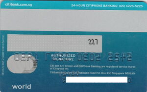 Bank Card: Citi Rewards (Citibank, SingaporeCol:SG-MC-0017