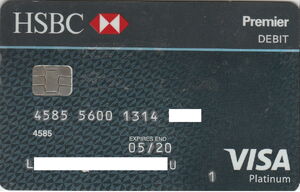 Tarjeta de Banco: Premier Debit (HSBC Bank Singapore, SingapurCol:SG-VI ...