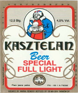 Drink Label: Kasztelan beer (Browar Warka, PolandCol:PL-BEER-012182