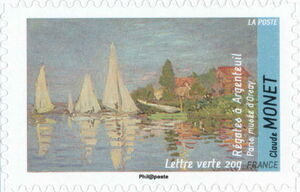 Stamp: Claude Monet (France(Impressionist Paintings) Yt:FR A829,Mi:FR ...