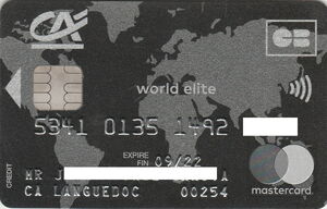 Tarjeta de Banco: Mastercard World Elite (Credit Agricole, FranciaCol ...