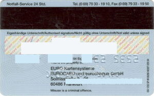 Bank Card: Sparkasse Neuss MC 06-99 (Sparkasse Neuss, Germany, Federal ...