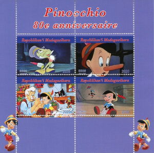 Stamp: Disney Pinocchio (Madagascar: Illegal Stamps(Explorers (2020 ...