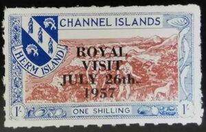 Stamp: Royal Visit 1957 (Herm Island: Cinderella Stamps(Royal Visit ...
