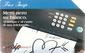Scheda Telefonica: Servizi - Fax Insip (Telecom Italia, Italia(01 - Figurate (Lira)) C&C:2646 ...