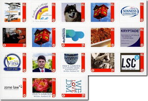 Stamp: NZ Post Custom Advertising Lables Sheet 3 (New Zealand ...