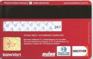 Banka Kartı: Bankkart Troy (T.C. Ziraat Bankasi, TürkiyeCol:TR-GM-0104