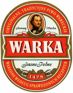 Drink Label: Warka jasne pełne (Browar Warka, PolandCol:PL-BEER-012240