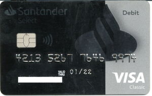 Bank Card: Santander Select (Santander Bank Polska, PolandCol:PL-VI-0537