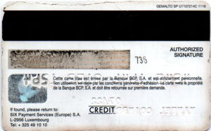 Bank Card: Banque BCP (VISA Classic) (BANQUE BCP (GROUPE BPCE ...