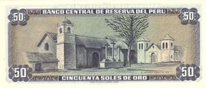 Banknote: 50 Soles de Oro (Peru(1969-1974 Issue) Wor:P-101c.3