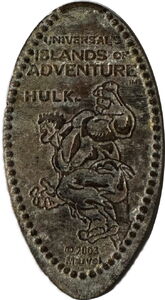 Token: Universal's. Islands Of Adventures. Marvel, Hulk. (United States ...