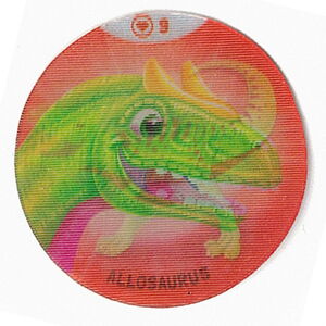 Meal Toy: Allasaurus (Flippo's/Pogs/Tazos, Türkiye (Turkey)(Dinosaurs ...