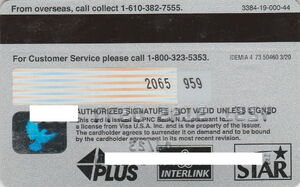 Bank Card: Fidelity (PNC Bank, United States of AmericaCol:US-VI-0613.03