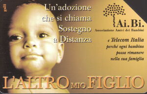Scheda Telefonica: Ai.Bi. - L'altro Mio Figlio (Telecom Italia, Italia(01 - Figurate (Lira)) C&C ...