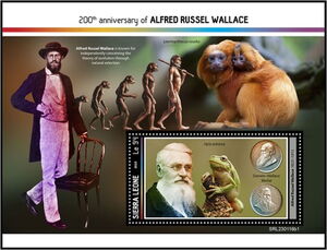 Stamp: Alfred Russel Wallace (1823–1913) (Sierra Leone(Alfred Russel ...