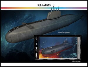 Stamp: Typhoon Class Submarine (Sierra Leone(Submarines (2023)) Col:SL 2023.01.16-093